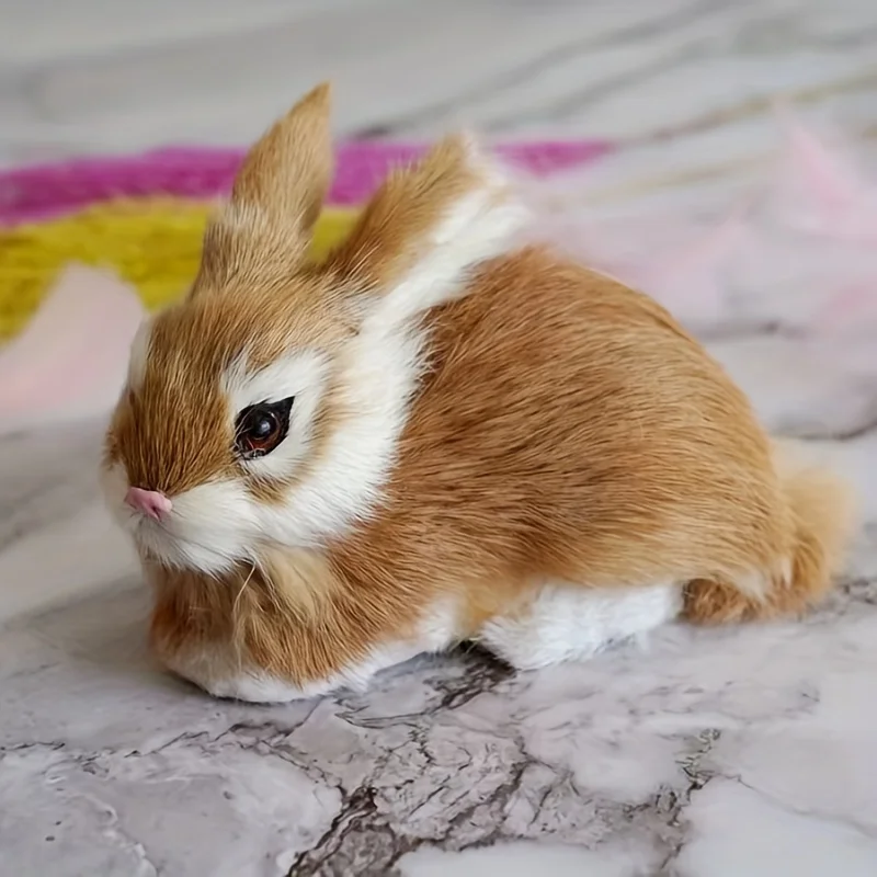Easter-imitation-rabbit-arts-and-crafts-gray-rabbit-decorative-props ...