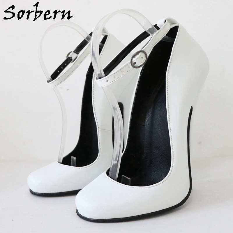 Sorbern zapatos de tacón alto con punta redonda para mujer, calzado de ...