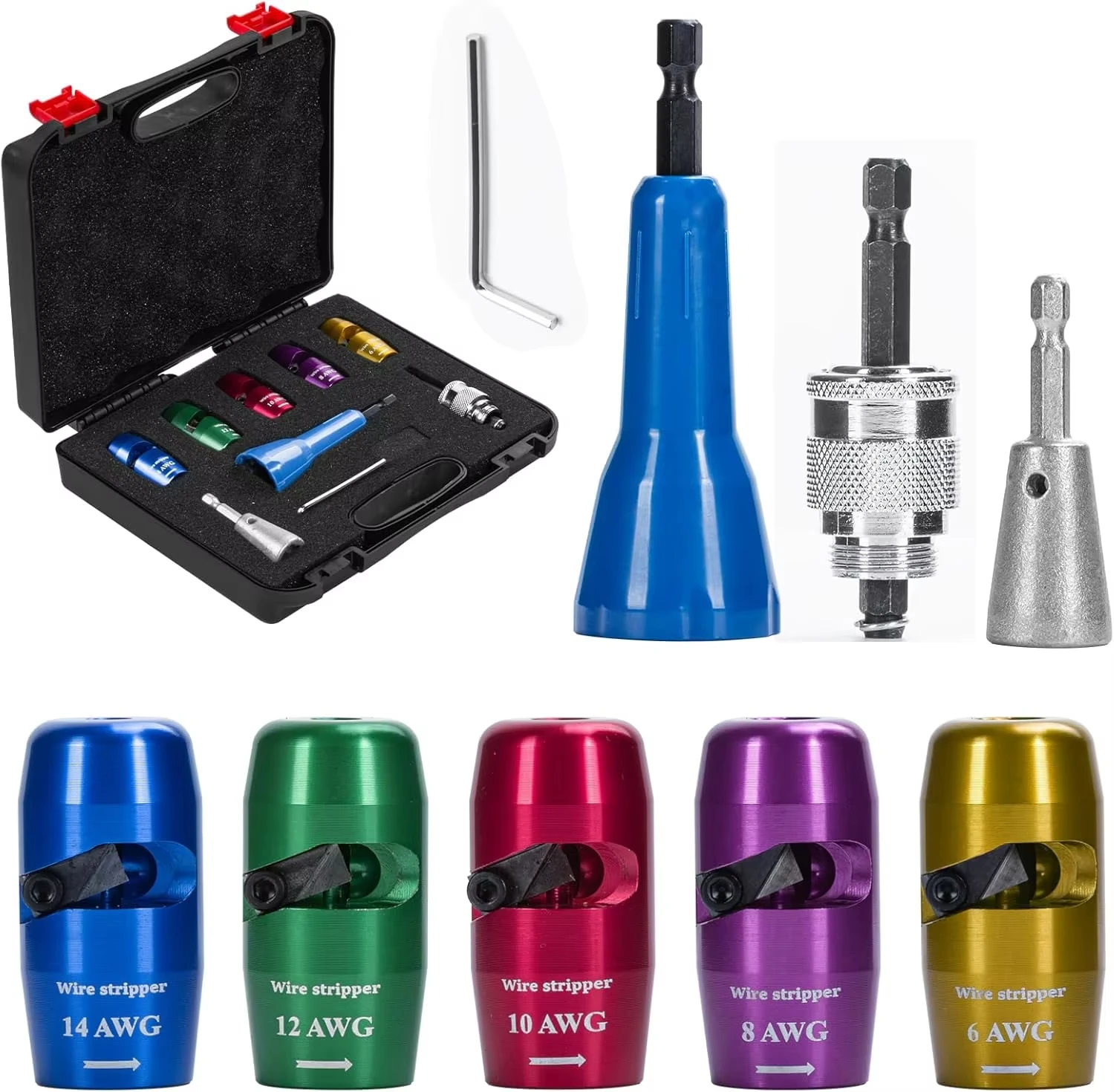 Drill Wire Stripper Set Wire Strippers For Drill Cable Peeler ...
