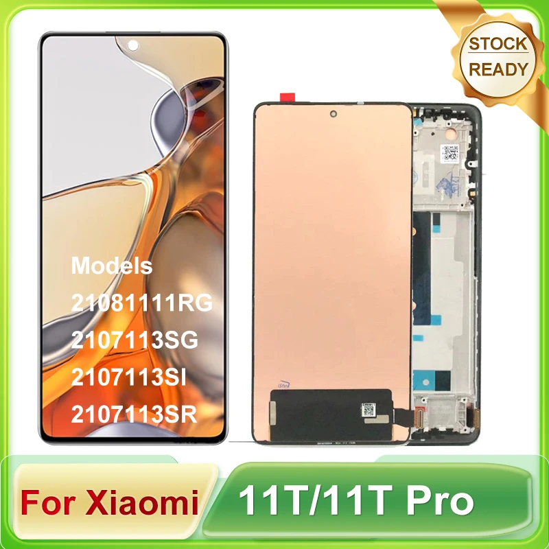 Original-6-67-AMOLED-For-Xiaomi-11T-21081111RG-11T-Pro-LCD-Display ...