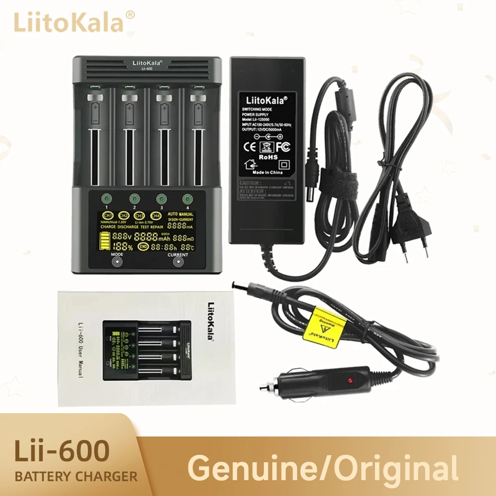 LiitoKala-Lii-600-Battery-Charger-For-Li-ion-3-7V-and-NiMH-1-2V-Battery ...
