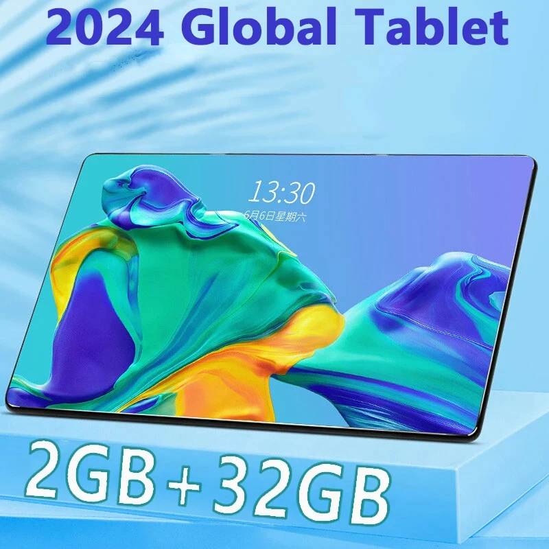 2024-Hot-Tablette-Android-10-1-Inch-Global-Version-6-0-Tablet-2GB-32GB ...