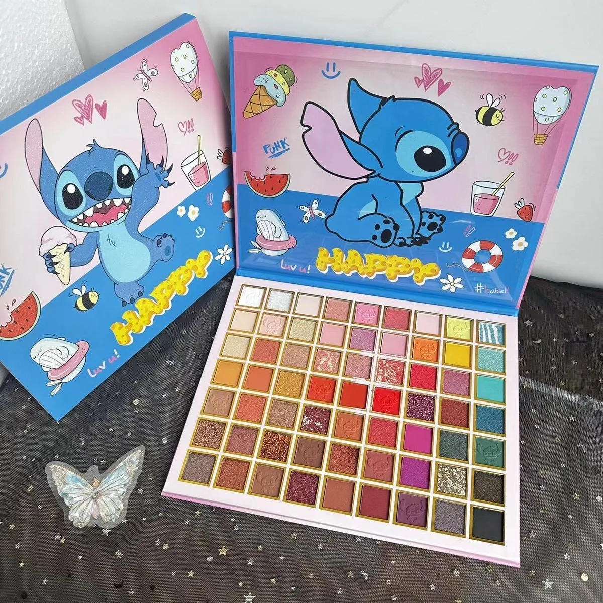 63-45-Colours-Cartoon-Stitch-Eye-Shadow-Brown-Matt-Lilo-Stitch-Disney ...