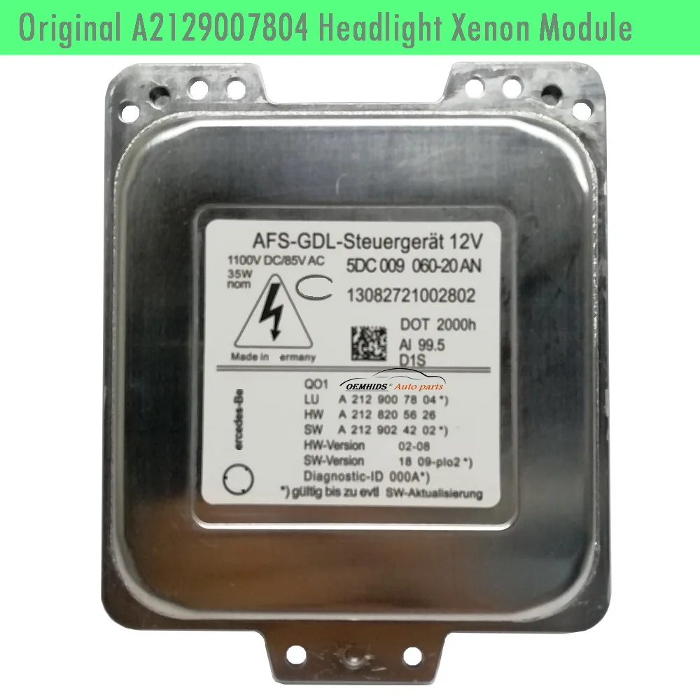 AFS GDL A2129007804 D1S Xenon HID Ballast Headlight Module For 09 15 ...