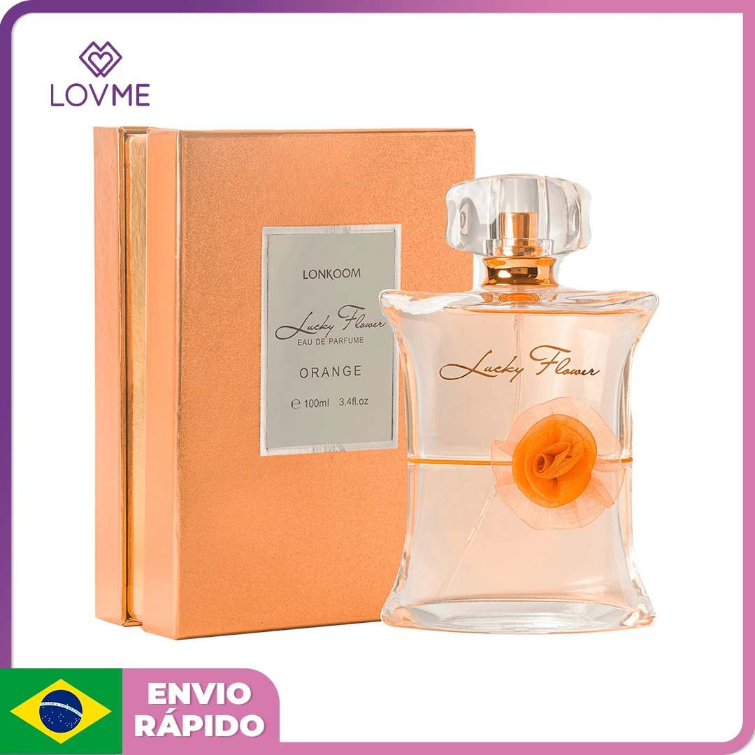 Lonkoom Lucky Flower Perfume Feminino Orange Eua de Toillet Parfum ...