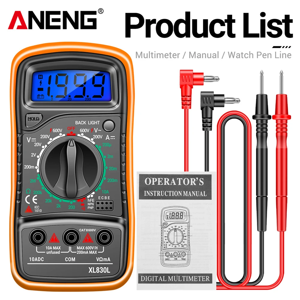 Mult-metro-Digital-port-til-XL830L-retroiluminaci-n-LCD-amper-metro-de ...