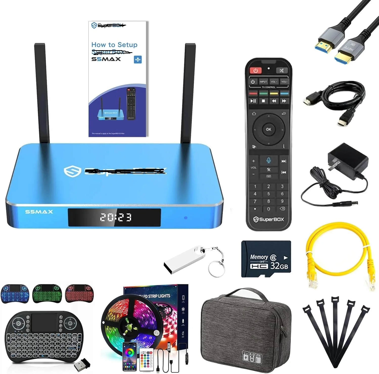 NEW-SuperBox-S5-Max-TV-Box-6K-Ultra-HD-IR-Remote-with-Voice-Command-and ...