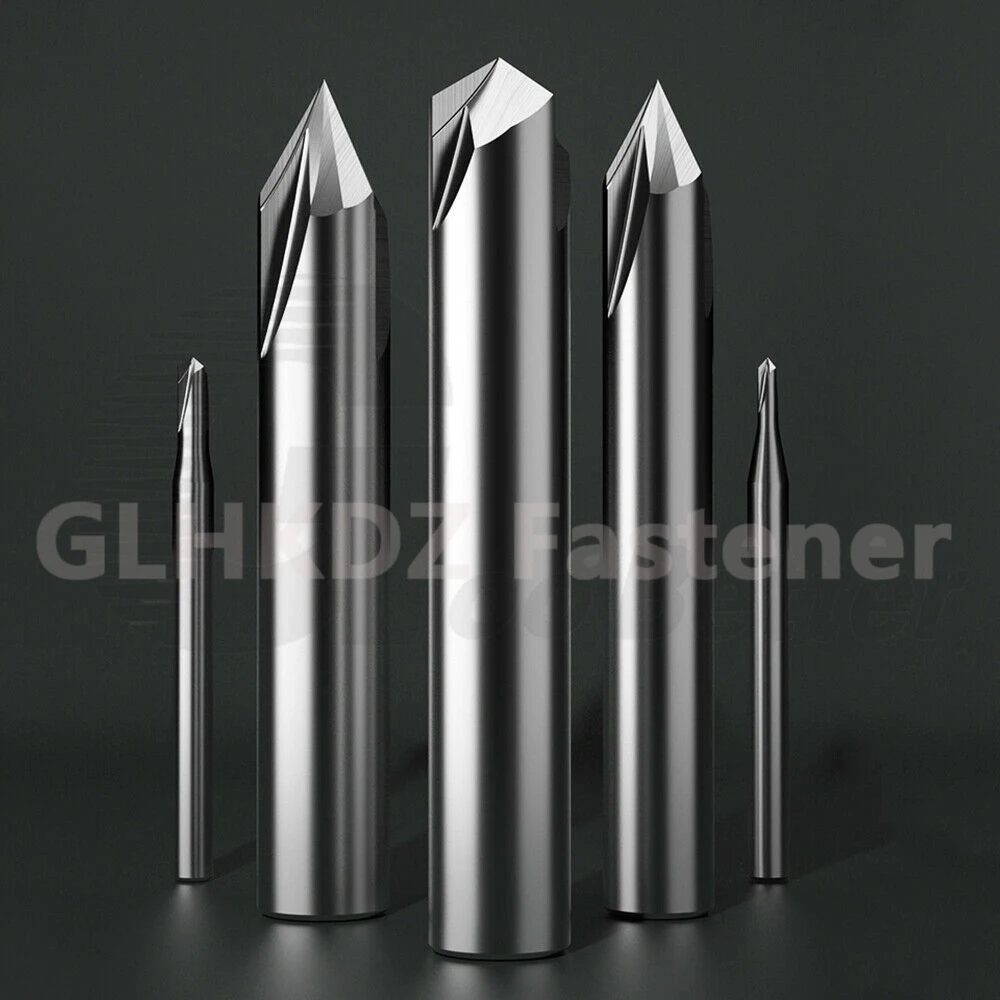 Chamfering Router Bits ASNOMY 4-Piece Solid Carbide Chamfer Router Bit ...