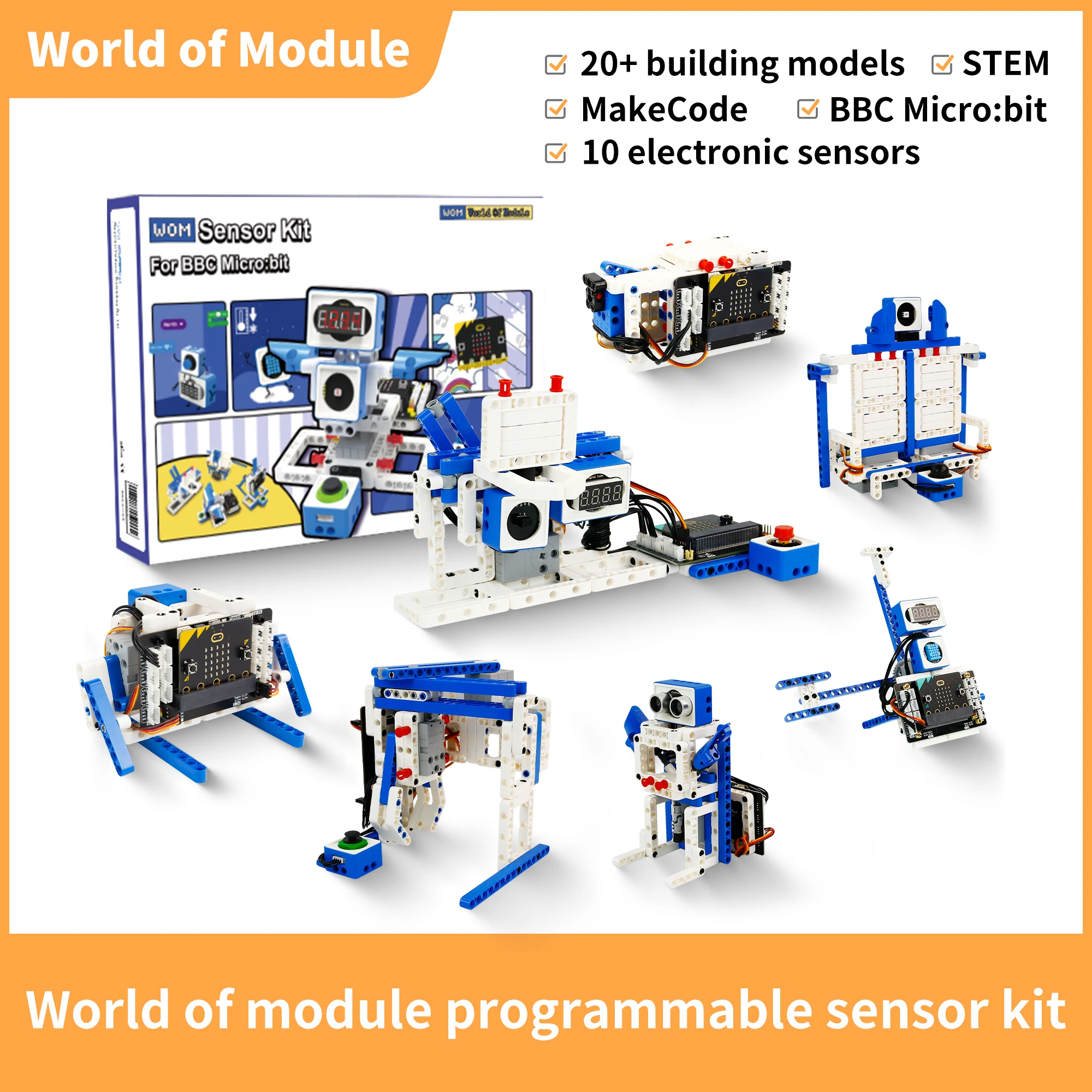 Yahboom Microbit V2 Board Robot Assembled Electronic Sensor Kit Module ...