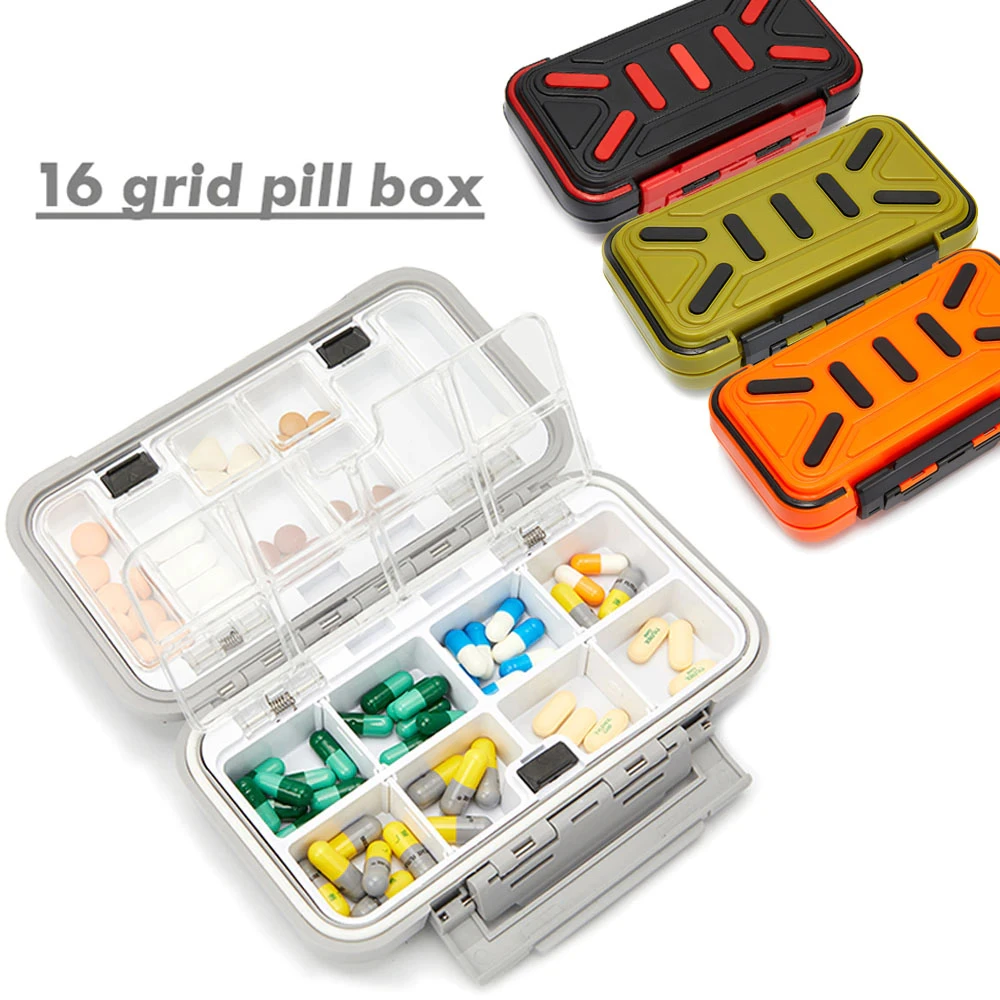 Travel Pill Case Medicine Storage Organizer Container Drug Tablet ...