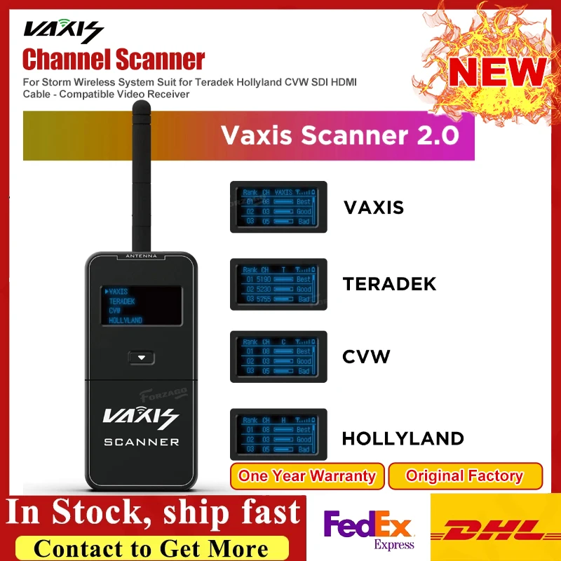 Vaxis Channel Scanner For Storm Wireless System Suit For Teradek Hollyland Cvw Sdi Hdmi Cable ...