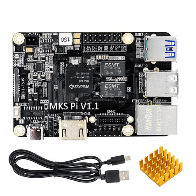 Makerbase-MKS PI Board Quad-Core, SOC Onboard, Funciona Klipper, Tela ...
