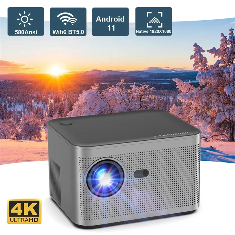 Projector-HY350-Android-11-4K-1920-1080P-Wifi6-580ANSI-Allwinner-H713 ...