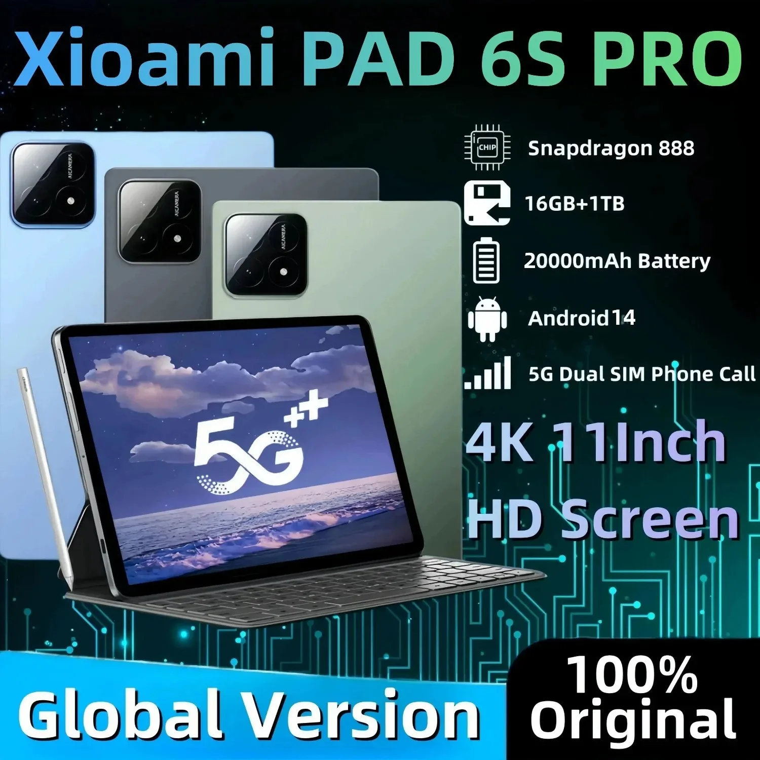 Global-Version-Original-Xioami-Pad-6S-Pro-Tablet-11inch-HD-4K-Android ...