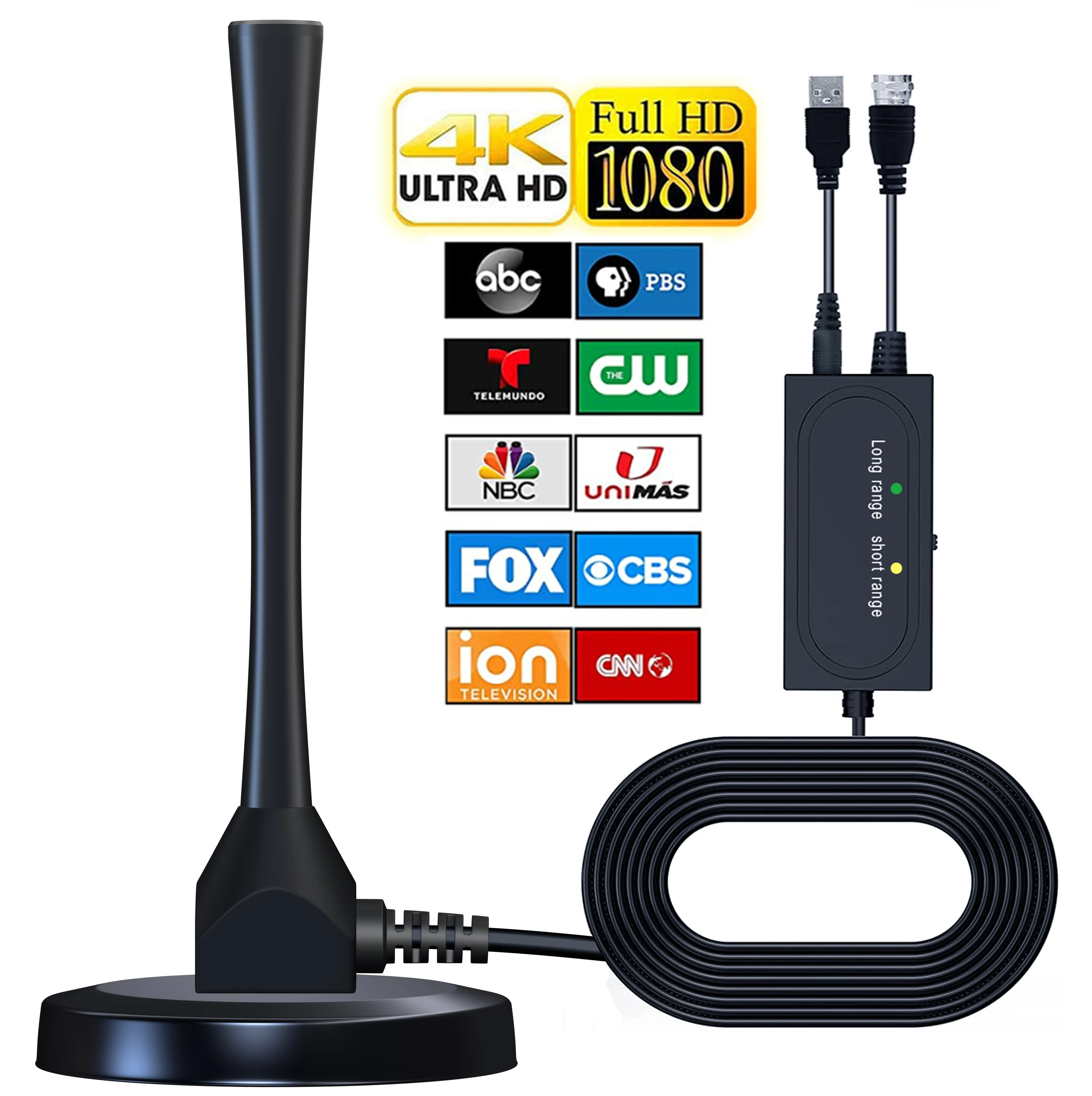TV-Antenna-For-All-TV-8k-4k-up-4000-Miles-30DB-Digital-antenna-Booster ...