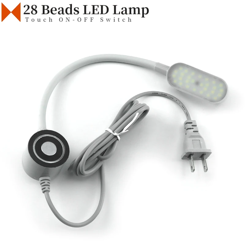 28 Beads LED Light Flexible Work Lamp With Strong Magnet Fit All Sewing ...