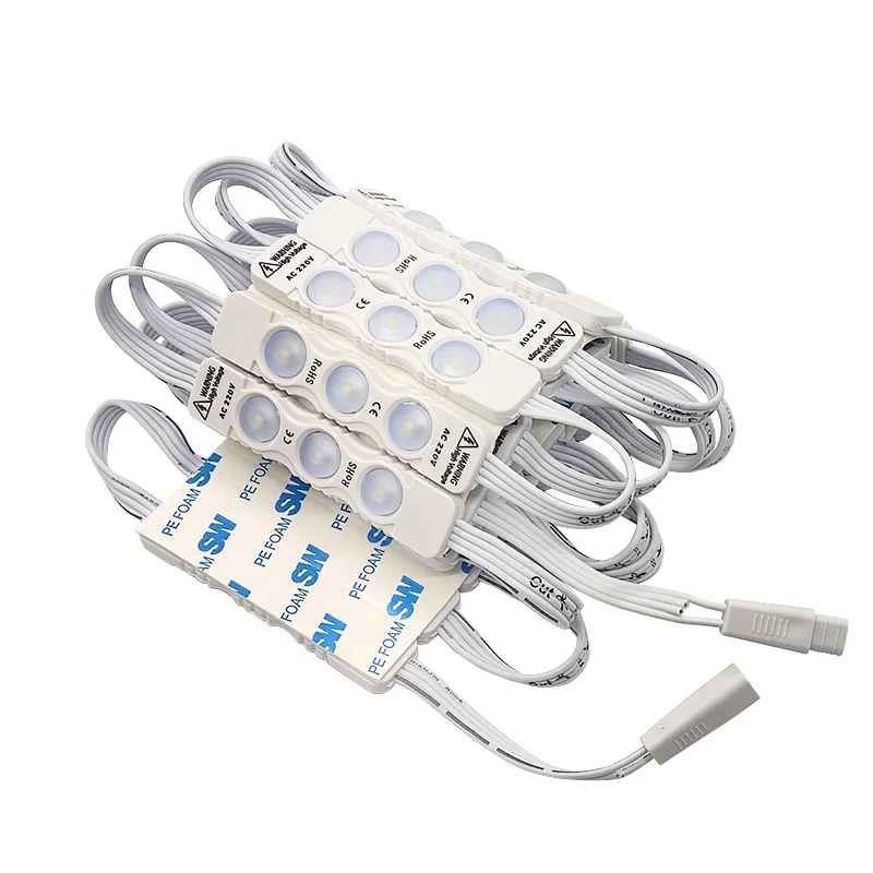 SZYOUMY-NEW-2835-3LED-Injection-Led-Module-110V-With-Lens-Waterproof ...