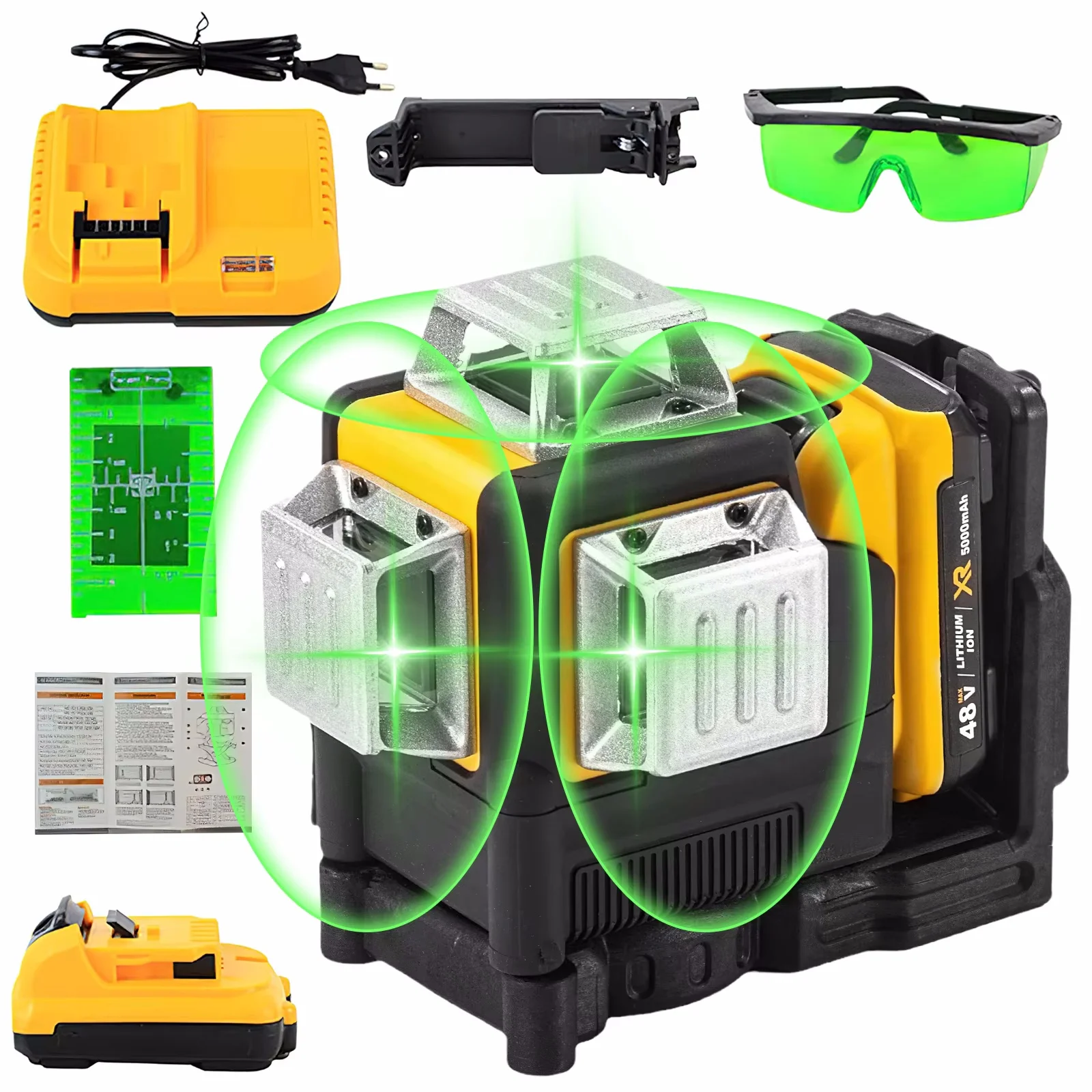 3D-360-Degree-Vertical-12V-Lithium-Battery-Tool-12-Lines-Laser-Level ...