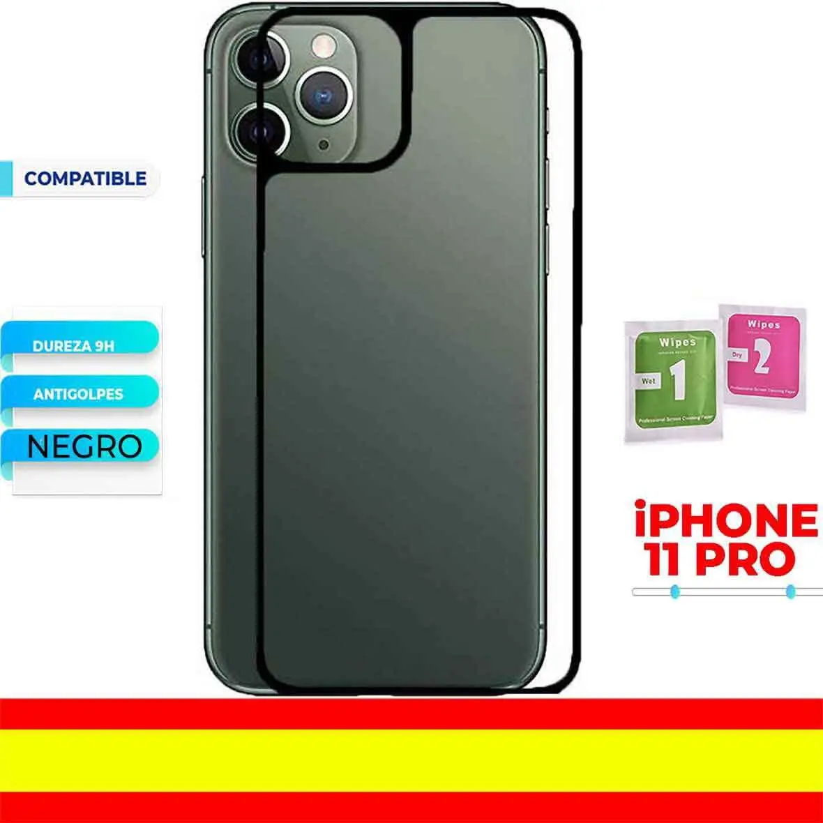 Protector Pantalla Trasero Posterior Compatible Para Apple iPhone 11 ...