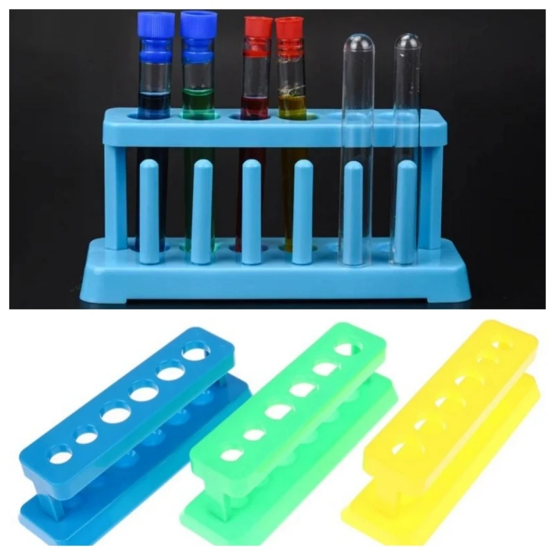 New-Lab-Plastic-Test-Tube-Rack-6-Holes-Holder-Support-Burette-Stand ...