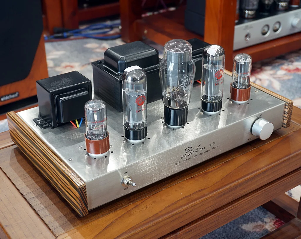 Oldchen Silver EL34 Tube Single-Ended Amplifier 6SN7 5u4g amp