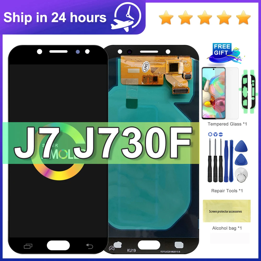 For-AMOLED-LCDs-For-Samsung-J7-Pro-2017-J730-J730F-LCD-Display-and ...