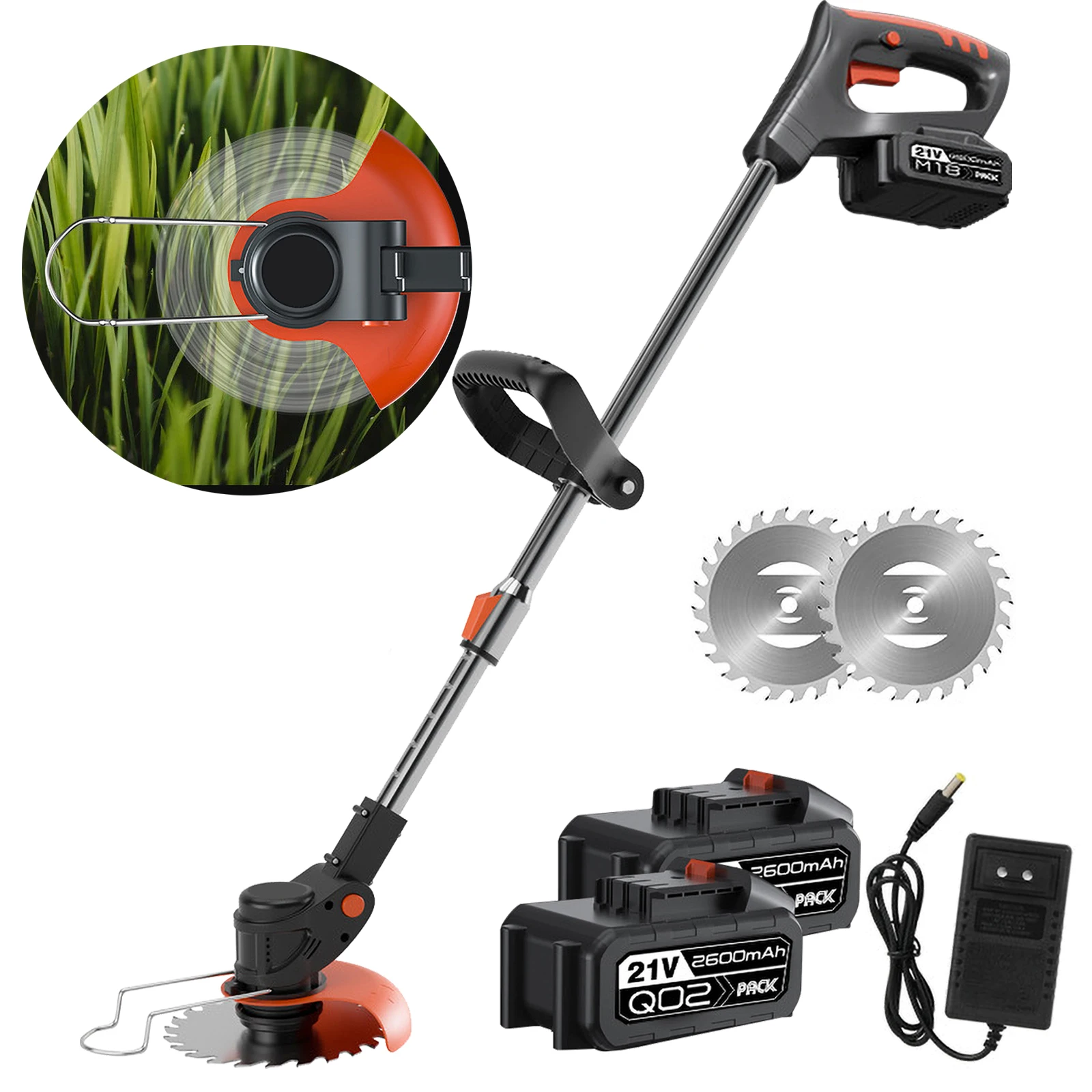 Small-Household-Electric-Mower-2600mAh-Cordless-Mower-Garden-Weed-Hedge ...