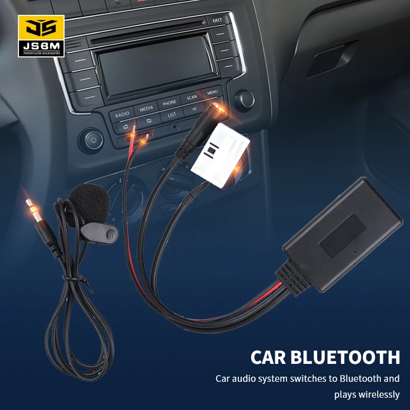 JSBM-Wireless-Bluetooth-For-Car-Module-AUX-in-Audio-MP3-Music-Adapter ...