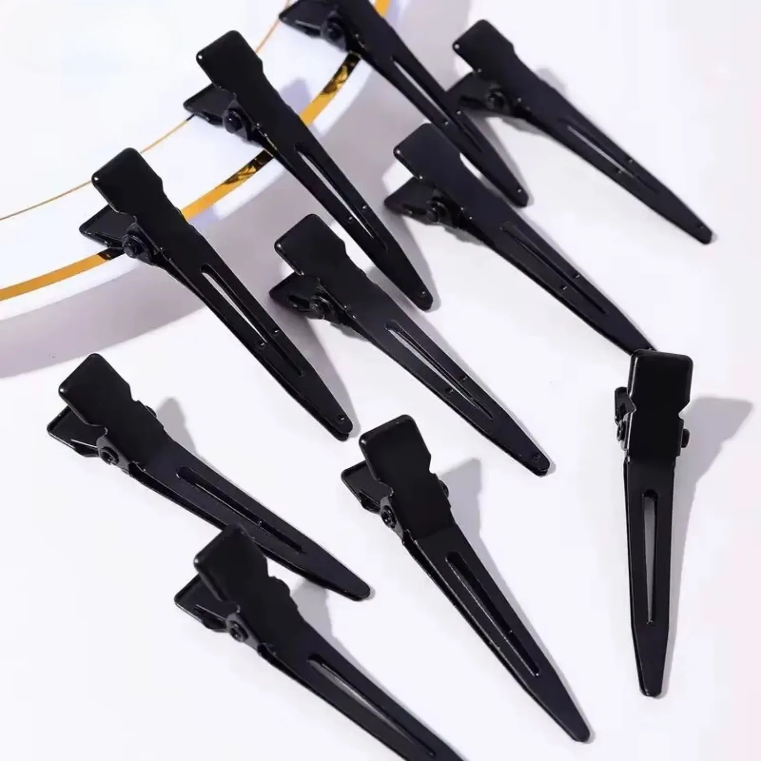 10PCS Black Duckbill Hair Clips Nonslip Alligator Hair Clips Barber ...