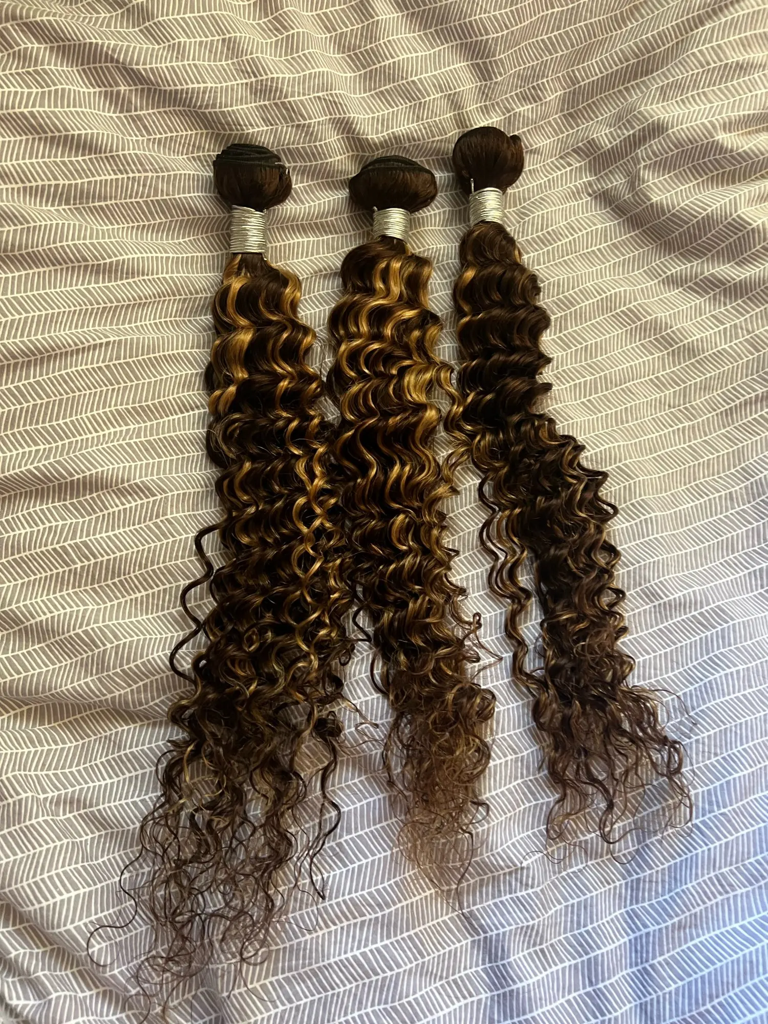 P4/27 Highlight Deep wave 4 Bundles Brazilian Remy Ombre Hair – Lumiere ...