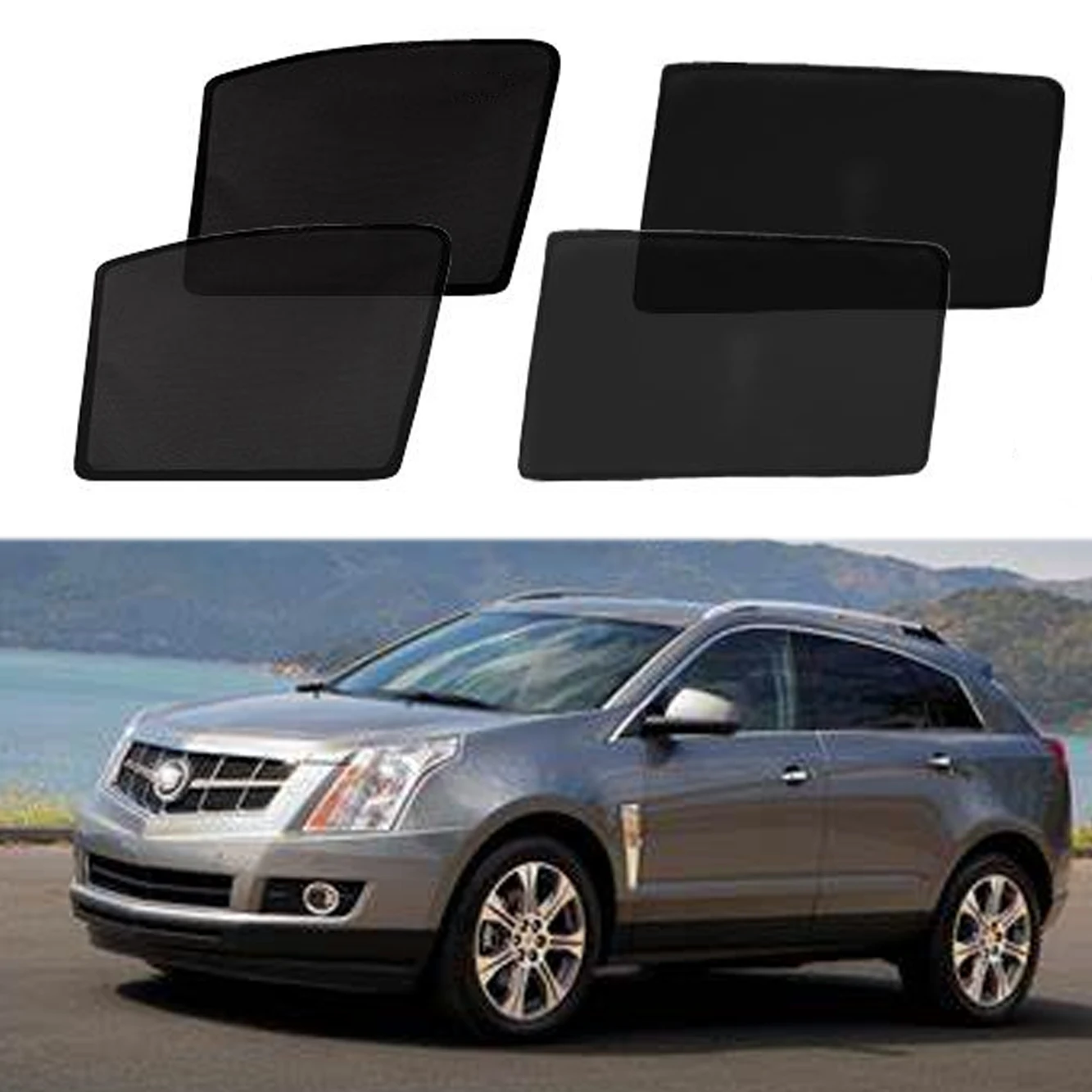 Magnetic Car Sunshade Shield Front Windshield Frame Curtain Sun Shade ...