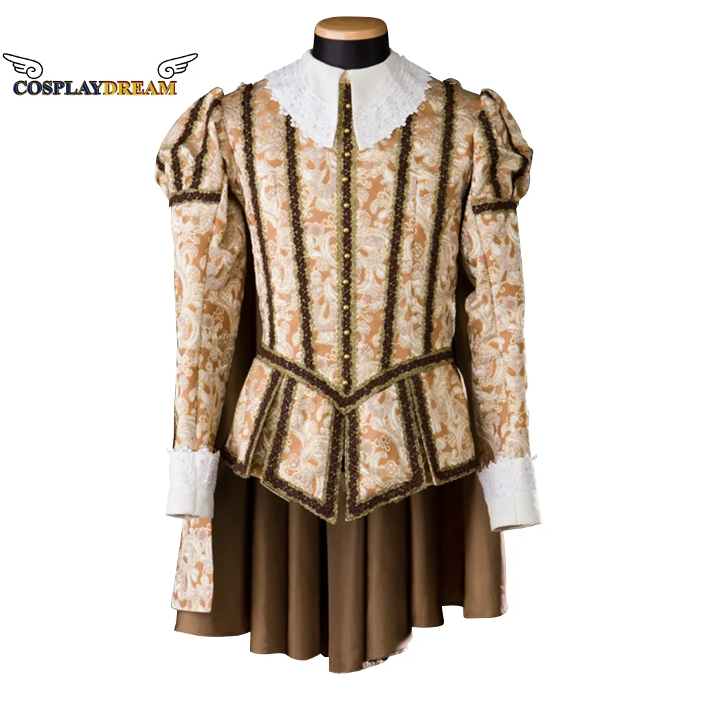 Men's Medieval Tudor Elizabethan Costume Adult Queen Tudor Kings ...