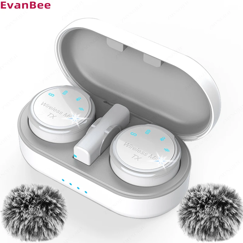 New-Magnetic-Wireless-Lavalier-Microphone-Noise-Canceling-Necklace ...