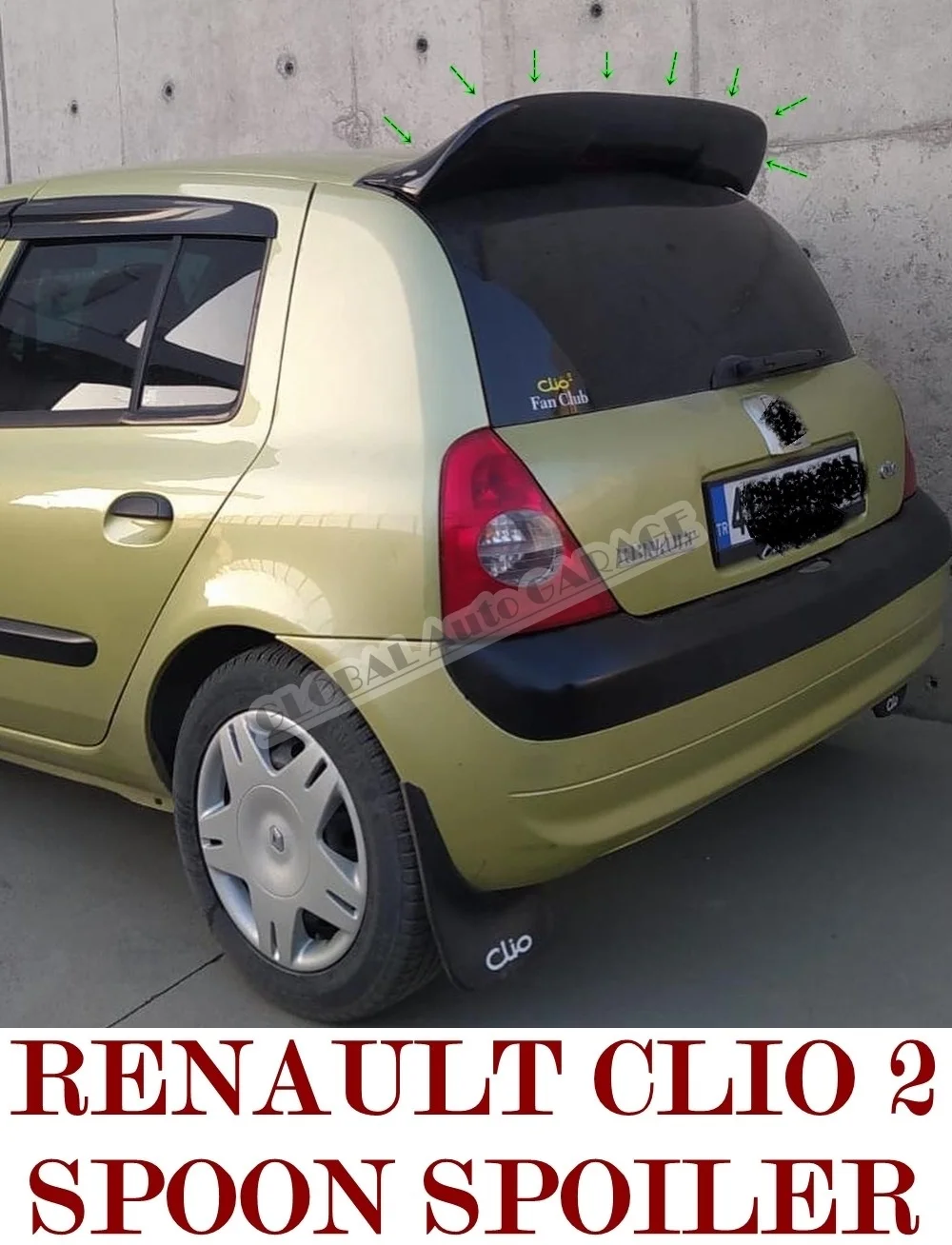 For-Renault-Clio-2-Hatchback-Spoon-Spoiler-1998-2005-Auto-Accessory ...