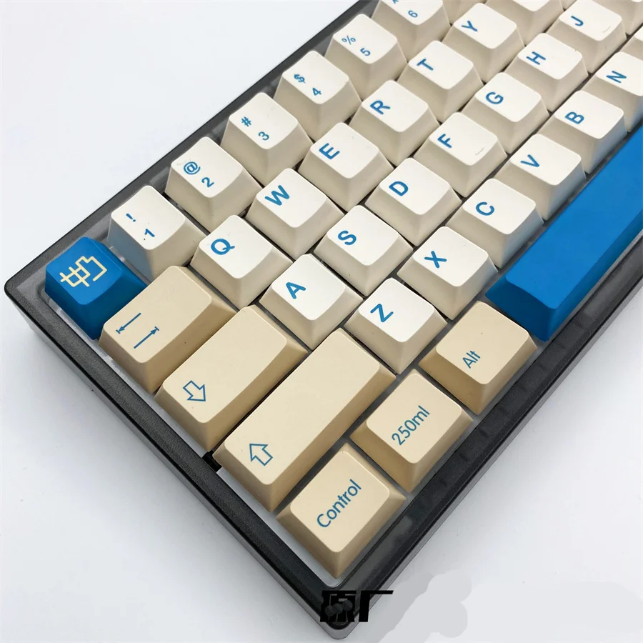 Novo 134 chave pbt keycap xda inglês usb jogo keycaps para cherry mx ...