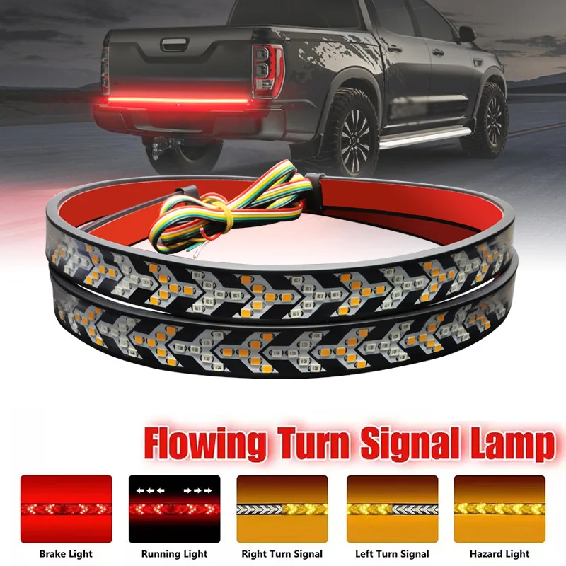 24V-Red-Amber-Car-LED-Highlight-Tailgate-Light-LED-Truck-Light-Bar ...