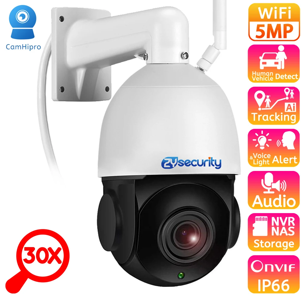 Sony 30x Optical Zoom Wifi Ptz Camera Outdoor 5.0mp H.265 Wireless Dual ...