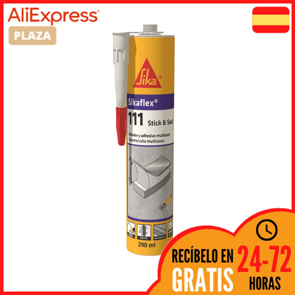 SIKA, Sikaflex-111 Stick & Seal 290ml black polymer sealant, glue ...