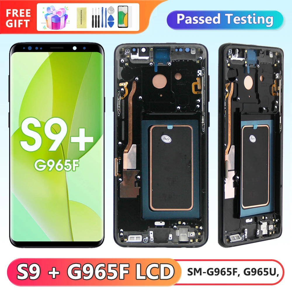Super-AMOLED-Display-Screen-para-Samsung-Galaxy-S9-Plus-LCD-Touch ...