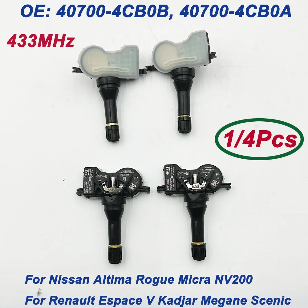 1-4PCS-TPMS-Tire-Pressure-Sensor-40700-4CB0B-407004CB0A-407004CB0B-For ...