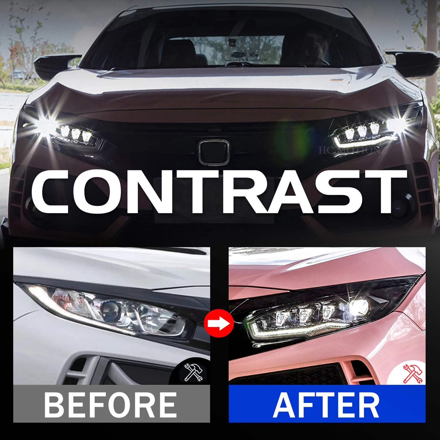 SWA 2022-23 11th Gen Civic V2 Sequential Headlights (Sedan, 49% OFF