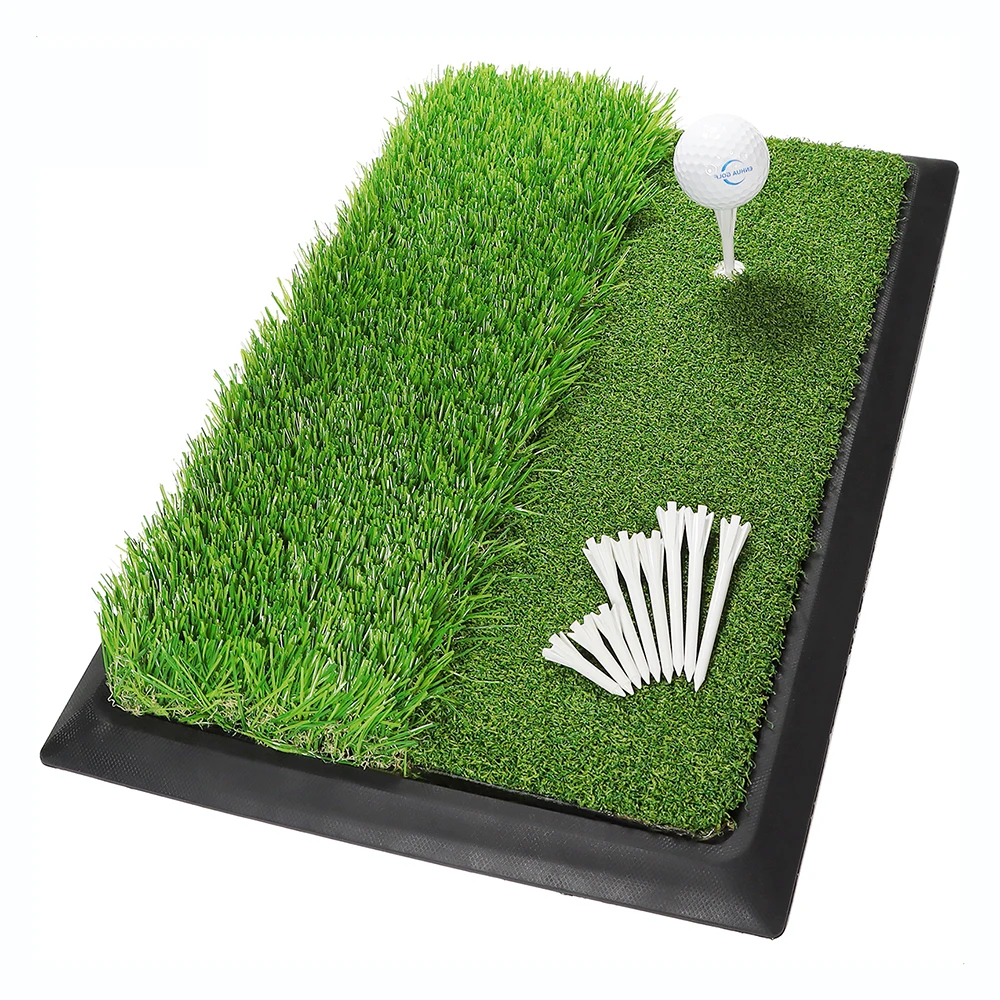 Golf Hitting Mat, Premium Synthetic Turf, Heavy Duty, Rubber Base ...