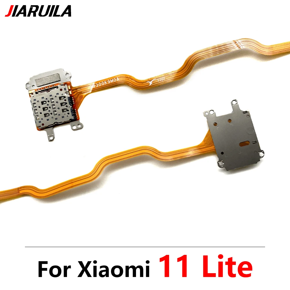New-For-Xiaomi-11-Lite-5G-SIM-Card-Holder-Tray-Slot-Reader-Socket-Flex ...