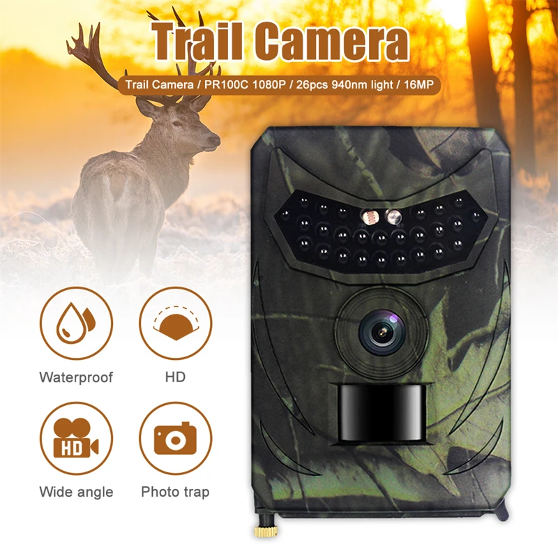 Outdoor Jachtcamera 12mp Wild Dier Detector Trail Camera Hd Waterdichte ...
