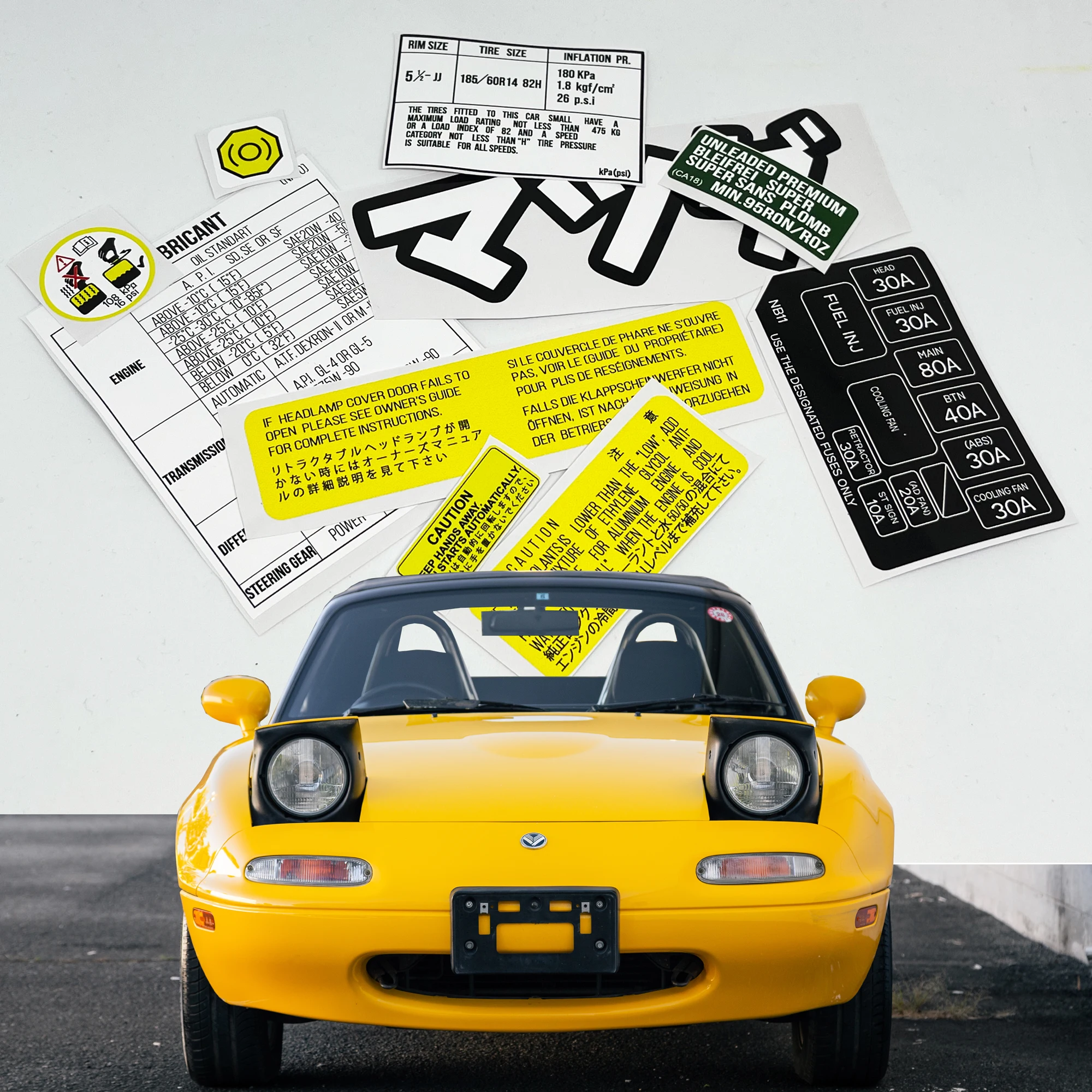 MAZDA-MIATA-MX5-NA-1987-1997-POPUP-UNDERBONNET-CAR-RESTORATION-WARNING ...