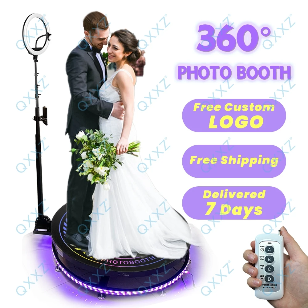 360-Photo-Booth-Automatic-Rotating-Video-Turntable-Photobooth-Camera ...