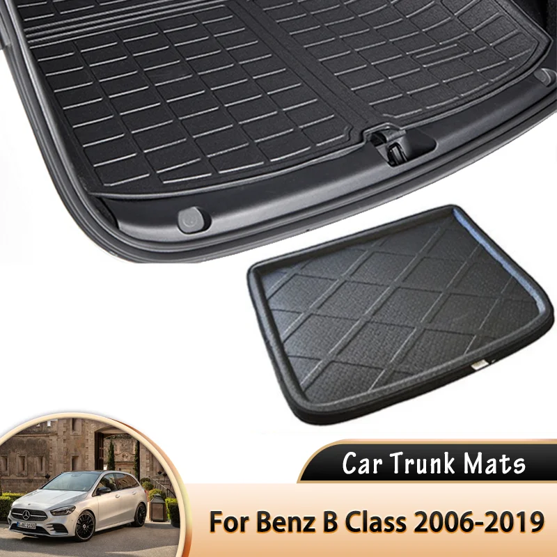 Car Boot Liner Cargo Rear Trunk Mat for Mercedes Benz B Class W245 W246 ...