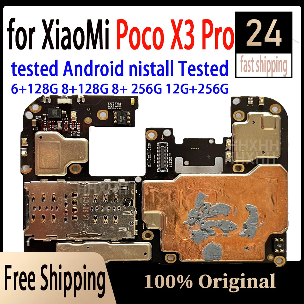 Original-Unlocked-For-XiaoMi-Poco-X3-Pro-Motherboard-Circuit-Board-6GB ...