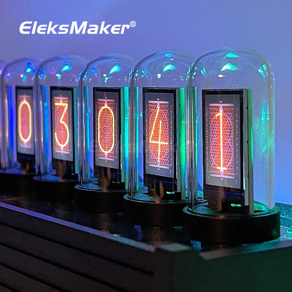 Elekstube Ips Nixie Digital Clock Glow Tube Rgb 6-bit Electronic ...