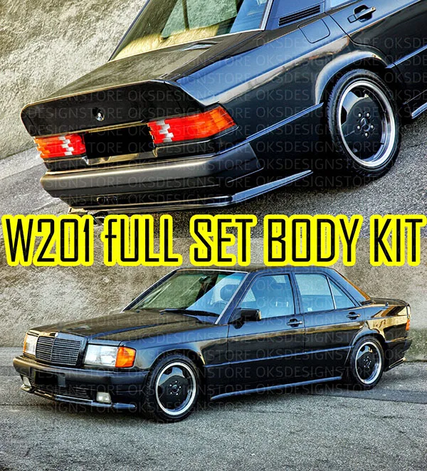 For Mercedes For Amg W201 - 190e 190d High Quality Fiberglass Full Set ...